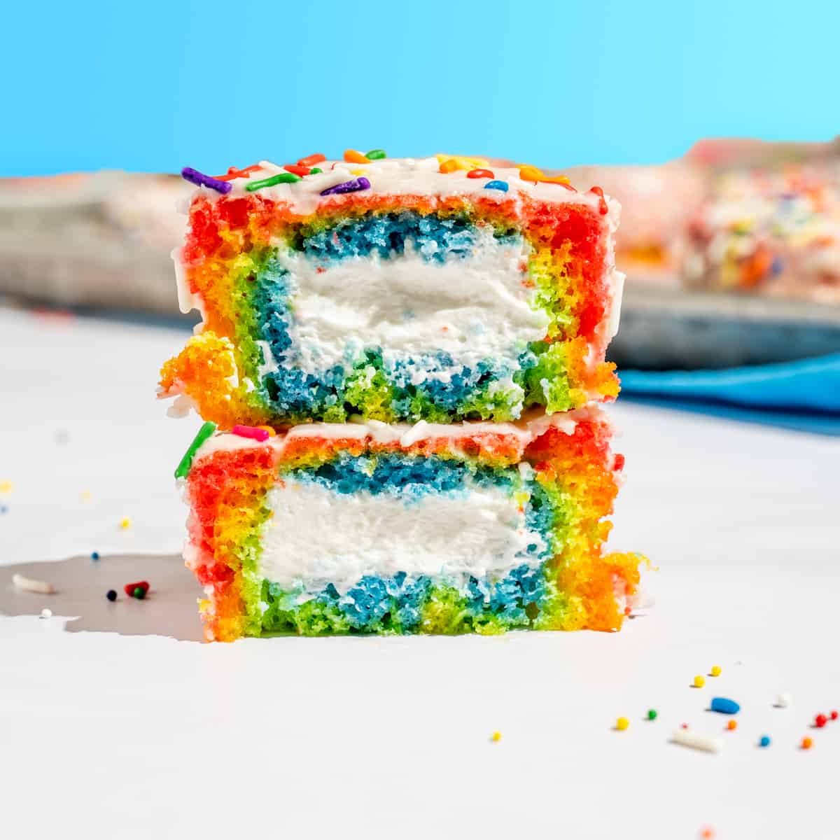 Rainbow Vanilla Ding Dongs - Butter & Thyme